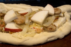 Sausage, Apple, and Onion Calzone | The Three Bite Rule