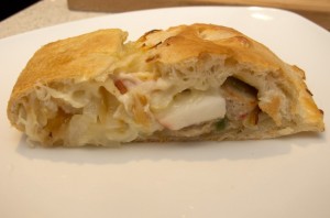 Sausage, Apple, and Onion Calzone | The Three Bite Rule