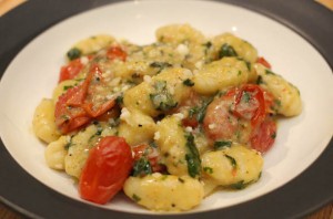 Quick Tomato Basil Gnocchi | The Three Bite Rule