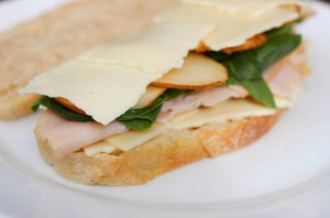 Turkey & Pear Grilled Cheese #grilledcheeseplease | The Three Bite Rule